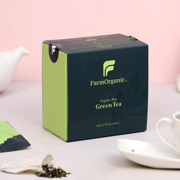 Organic Blue Green Tea Pack Of 10 – Farm Organic