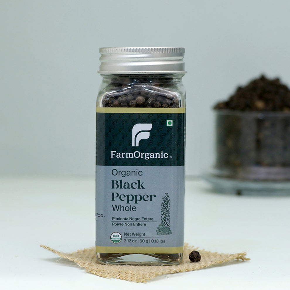 Organic Black Pepper Whole – Farm Organic